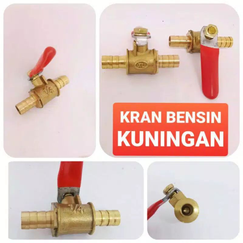Jual Kran Bensin Motor Kuningan 1/4 Keran Bensin Motor Universal. | Shopee Indonesia