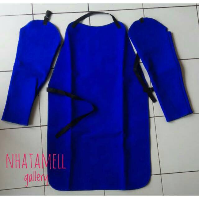 Jual Pelindung apron safety 1 set / celemek apron apok kulit sapi asli ...