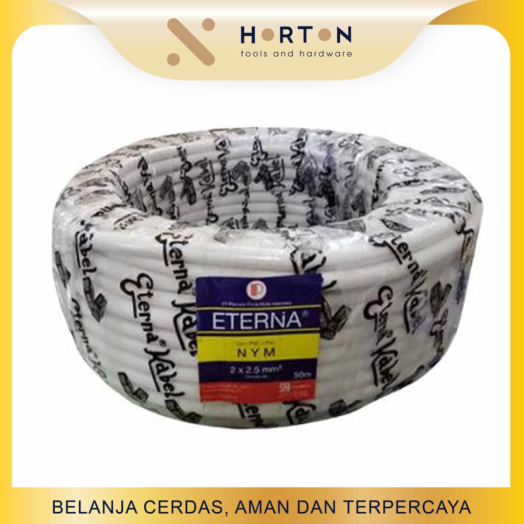 Jual Kabel Listrik ETERNA NYM 2 x 2.5 Meteran / NYM 2x2.5 Ecer Per Meter | Shopee Indonesia