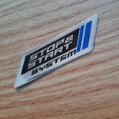 Jual stiker timbul emblem resin stop & start system | Shopee Indonesia