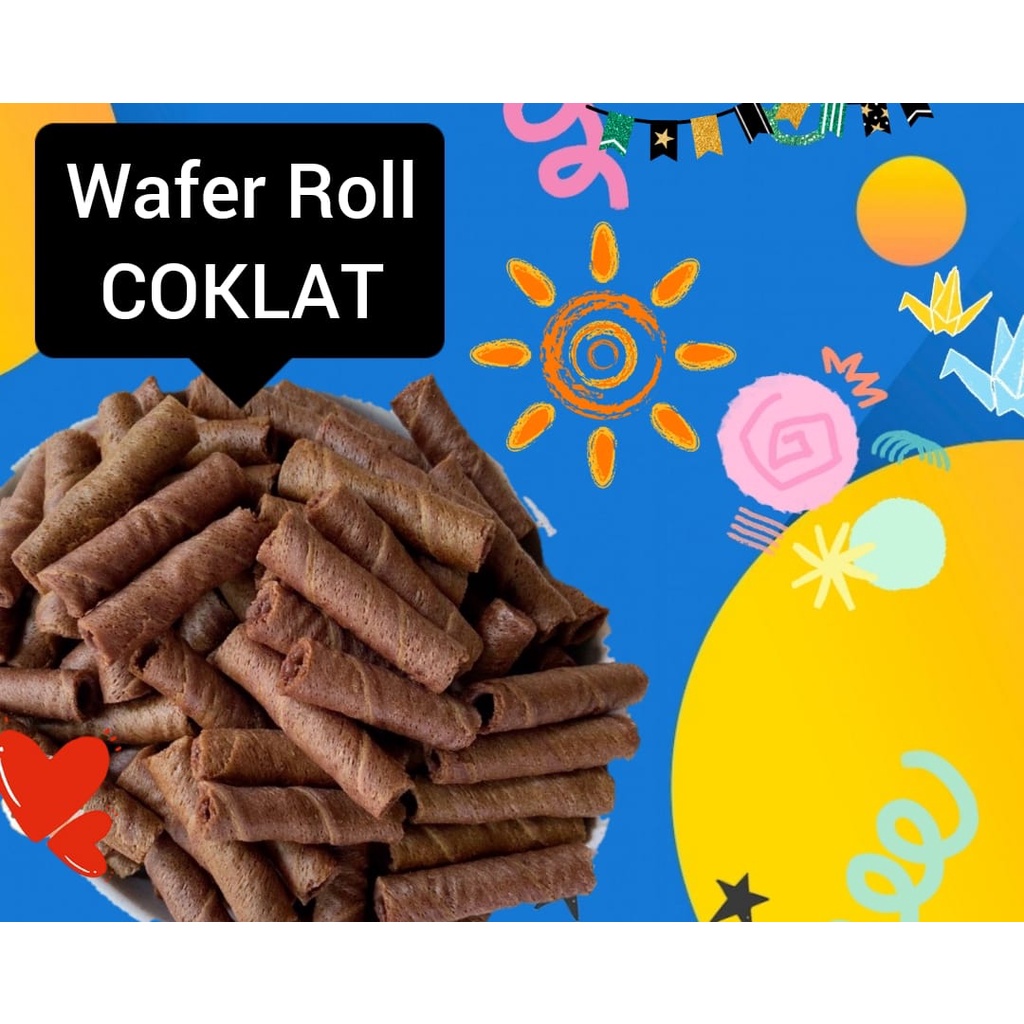 Jual WAFER ROLL COKLAT 250 gr / WAFER ROLL BARCELONA | Shopee Indonesia