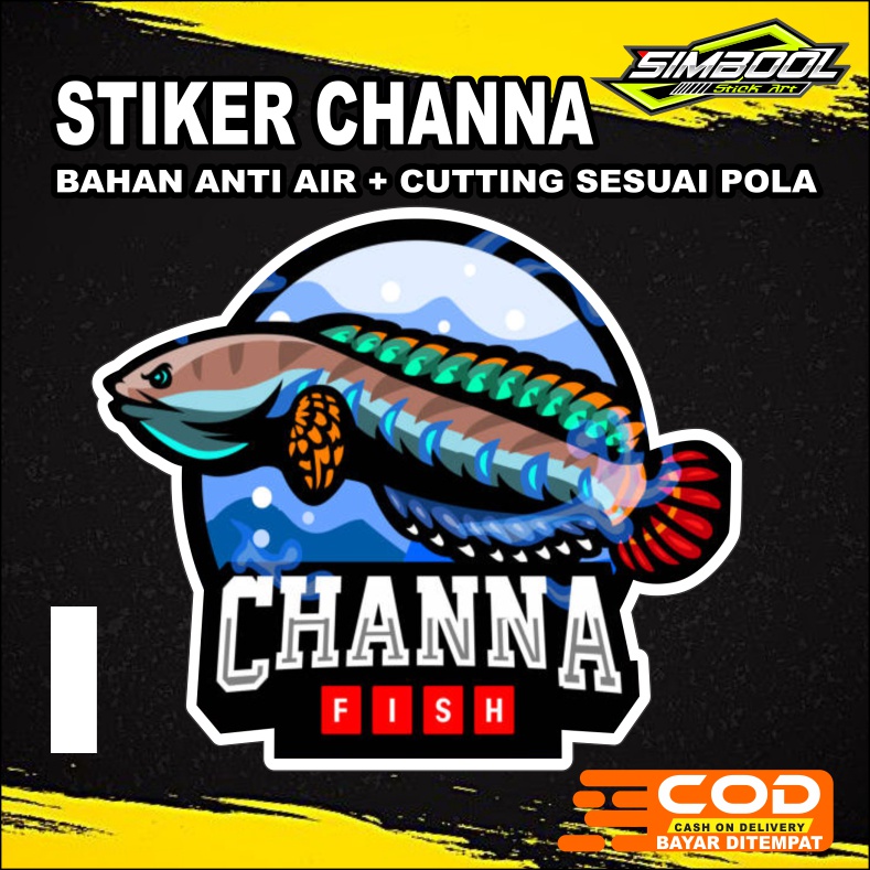 Jual STIKER Miếng Dán CHANNA / IWAK / CHANNA" / STIKER IWAK GALAK ...