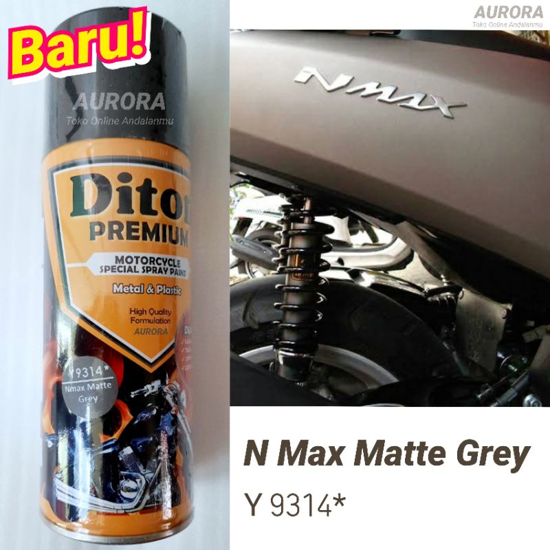 Jual Cat Pilox Abu Abu Doff N Max Diton Premium Nmax Matte Grey Y 9314 ...
