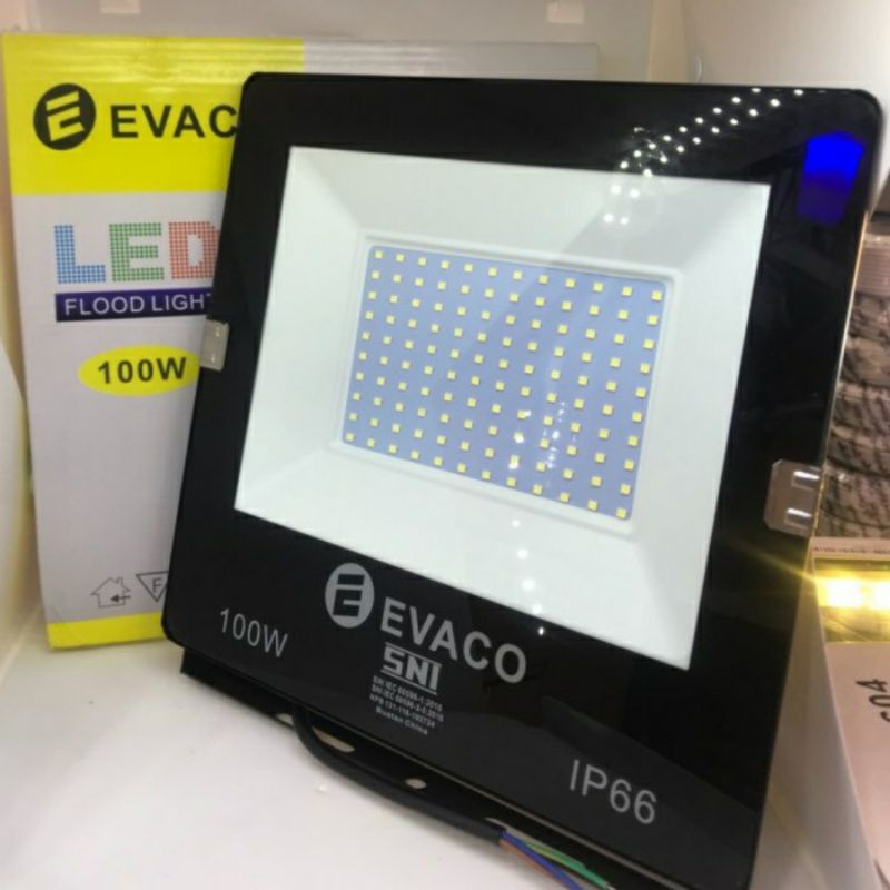Jual Evaco Lampu Sorot 100 Watt Lampu Tembak Led Floodlight 100w Sorot ...