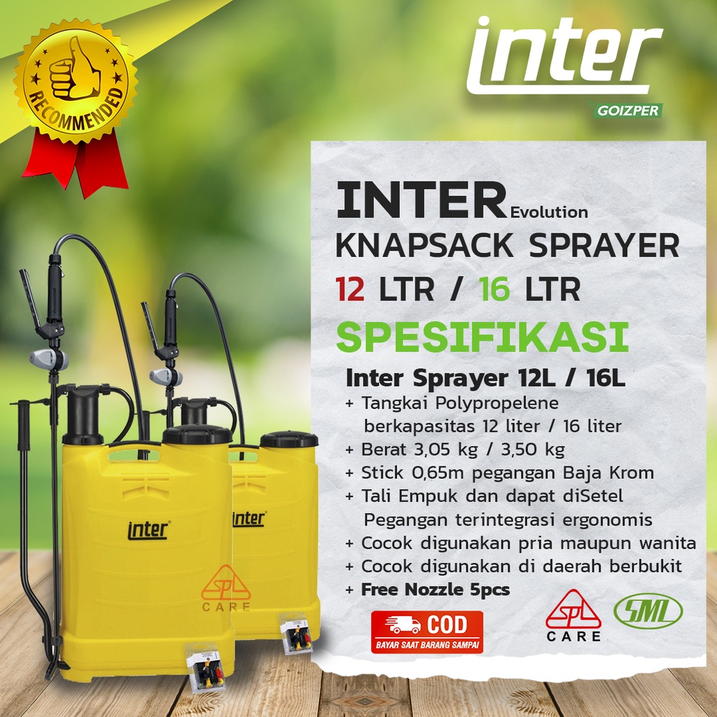Jual Alat Semprot Kebun Inter Sprayer Evolution 12L / 16L (Pompa Gendong) | Shopee Indonesia