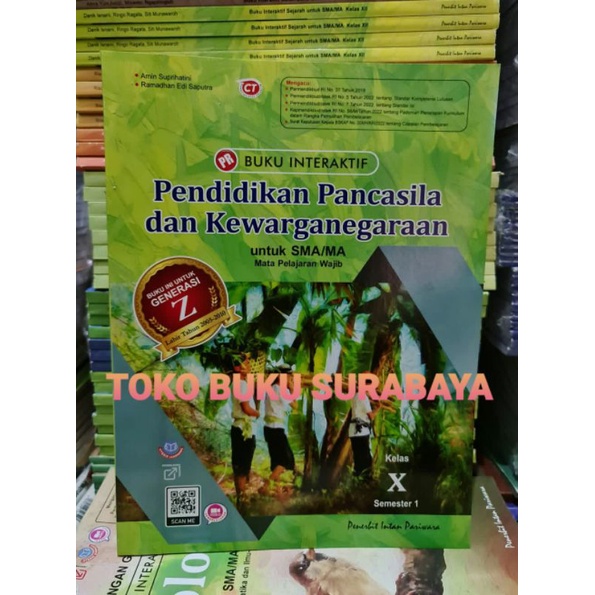 Jual Buku lks pr interaktif pendidikan pancasila, ppkn kelas X,10 semester 1 tahun 2022 ...