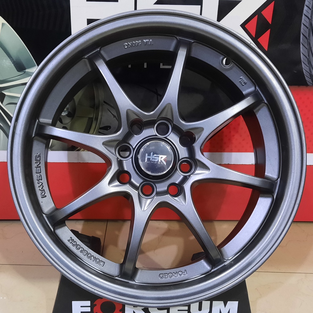 Jual Velg Racing Hsr Hiroshima Ring 16 Lebar 7 Warna Semi Matt Grey ...