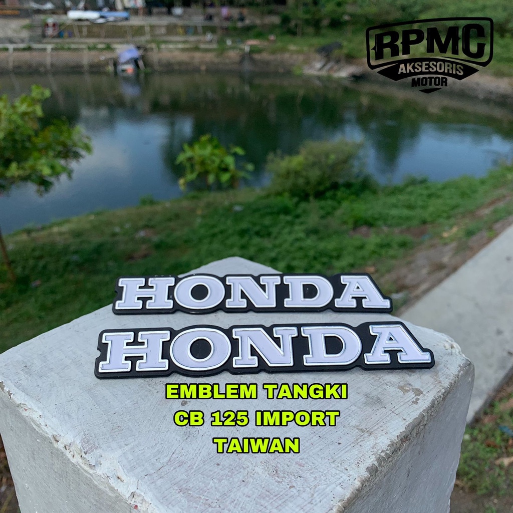 Jual EMBLEM LOGO TANGKI CB 125 IMPORT TAIWAN MIRIP ORIGINAL HONDA CB125 ...