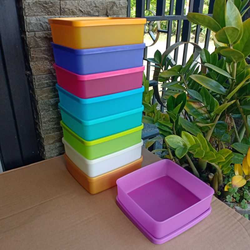 Jual kotak makan tupperware (large squere away) | Shopee Indonesia