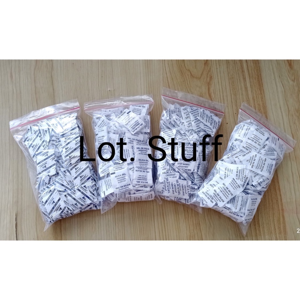 Jual Silica Gel/Silika Jel/Silika Gel kemasan 100gr Isi 100pcs | Shopee ...