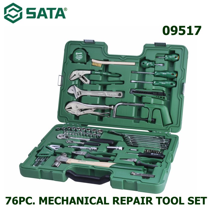Jual TOOL KIT MEKANIK 76 PCS 09517 - 76PC. MECHANICAL REPAIR TOOL SET ...