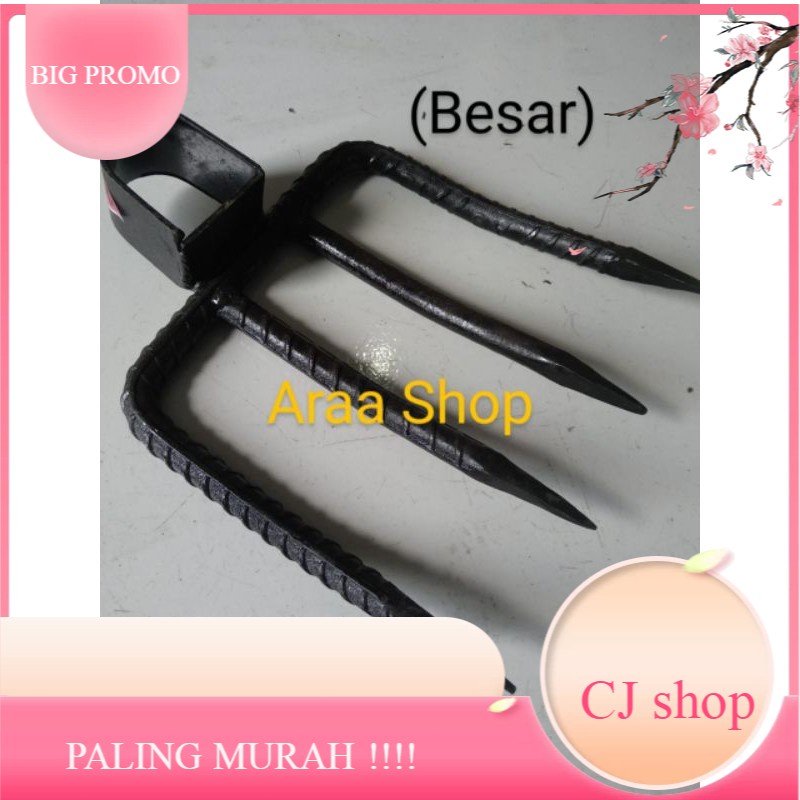 Jual Garuk Garukan Garpu Sampah Besi Ulir Besar Garok Sampah Got Besi ...