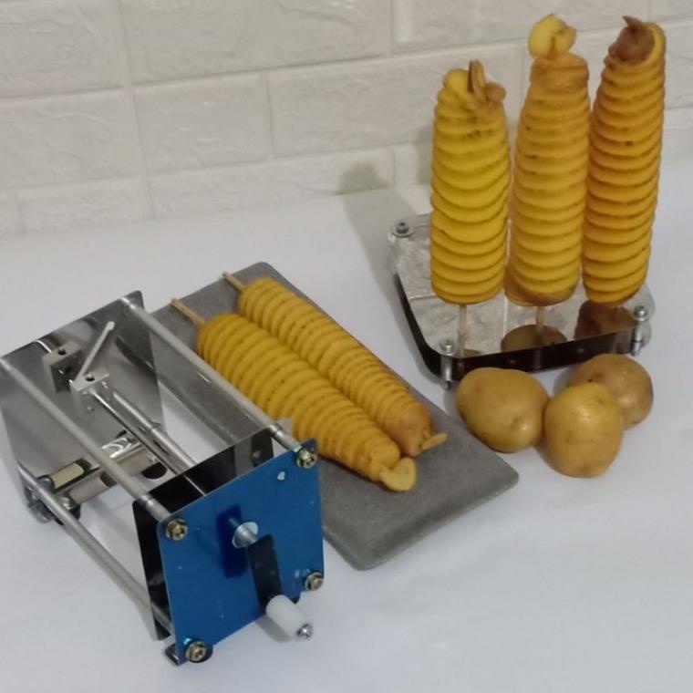 Jual Pemotong kentang spiral potato twister kentang ulir kentang unik ...