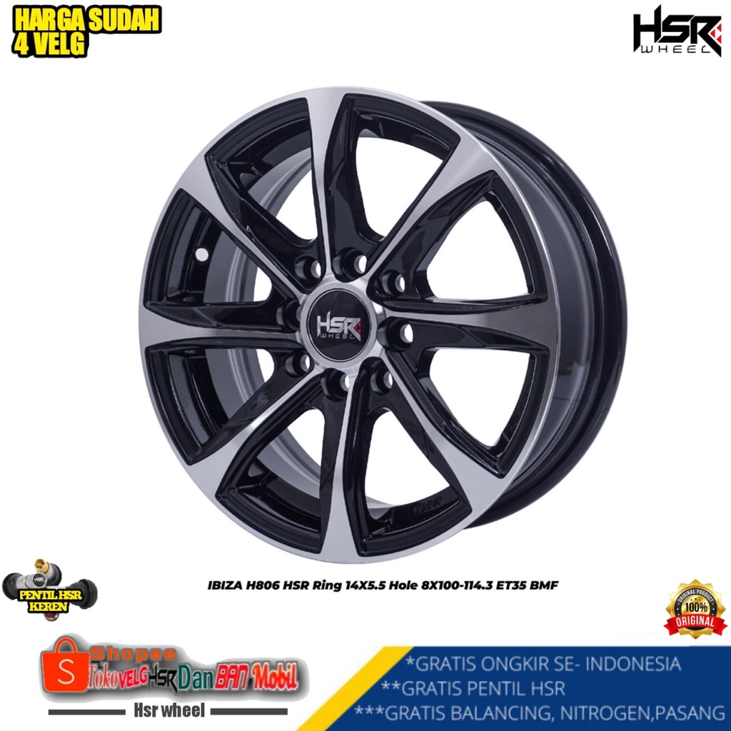 Jual Velg Racing Xenia Ring 14 HSR IBIZA Velg Mobil AVANZA BRIO FUTURA ...