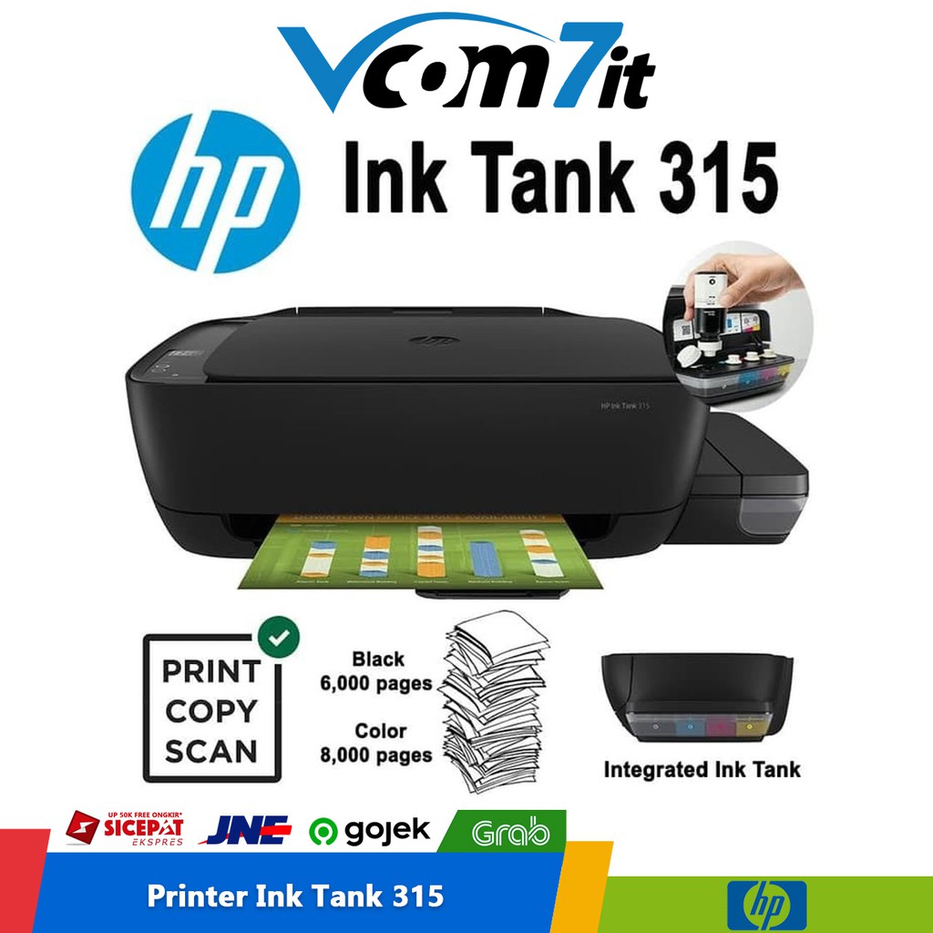 Jual Printer HP Ink Tank 315 Print Scan Copy All-in-One Color Infus ...