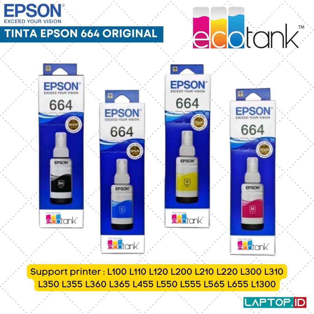 Jual Tinta epson 664 T664 T6641 original | Shopee Indonesia