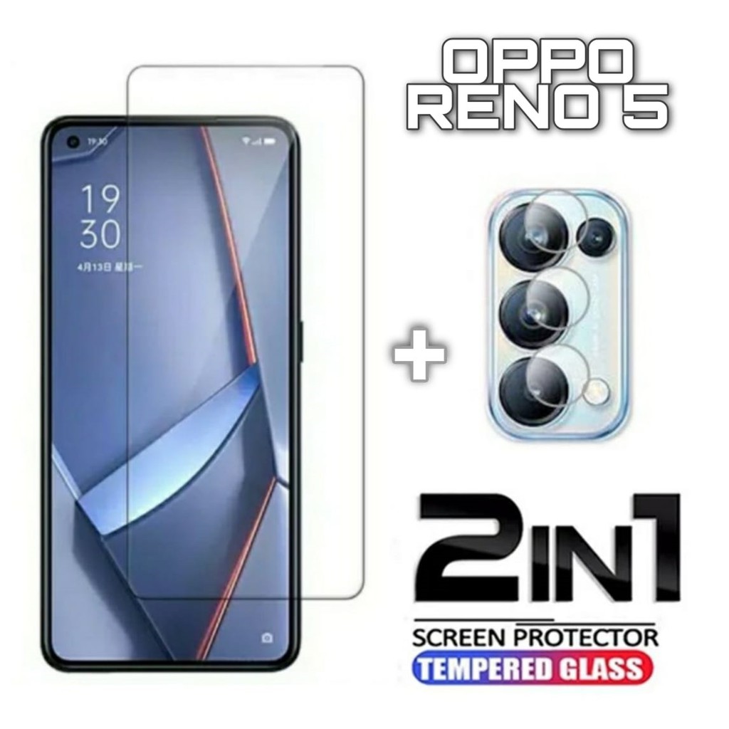 Jual Paket 2in1 Tempered Glass OPPO RENO 4 5 5F 4F 6 7 8 Pro Pelindung ...