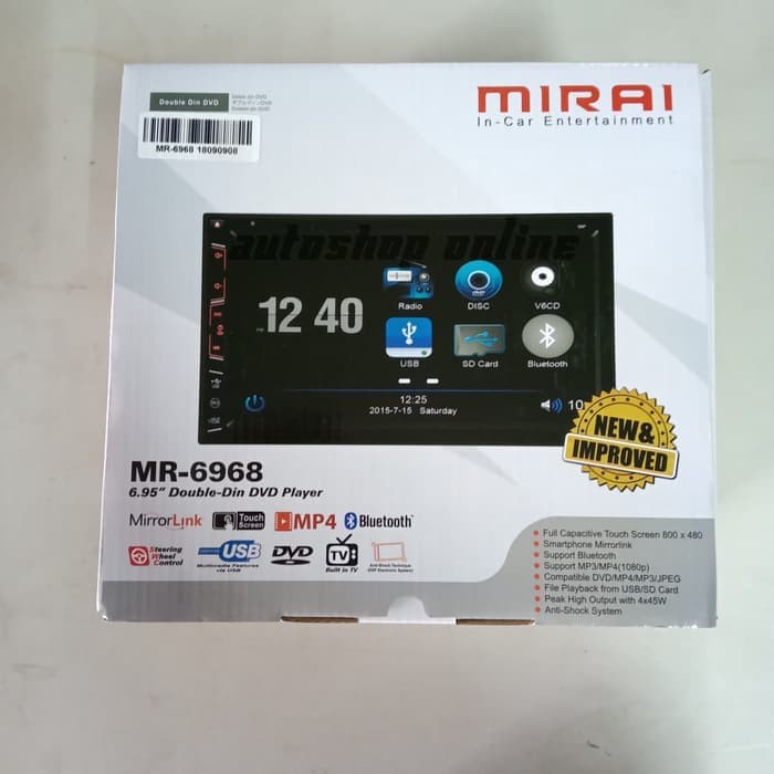 Jual Head Unit Mirai MR-6968 untuk semua mobil | Shopee Indonesia
