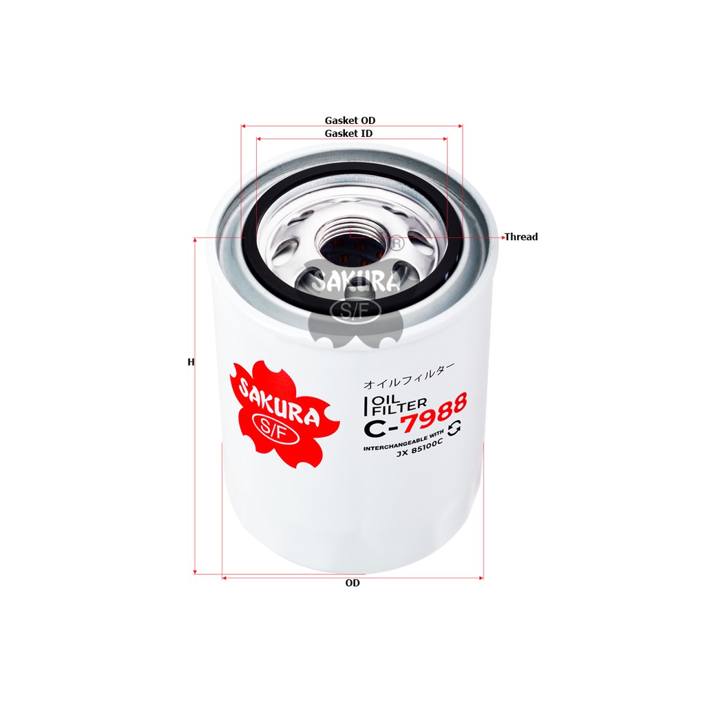 Jual Sakura Oil Filter Oli C-7988 JCB | Shopee Indonesia