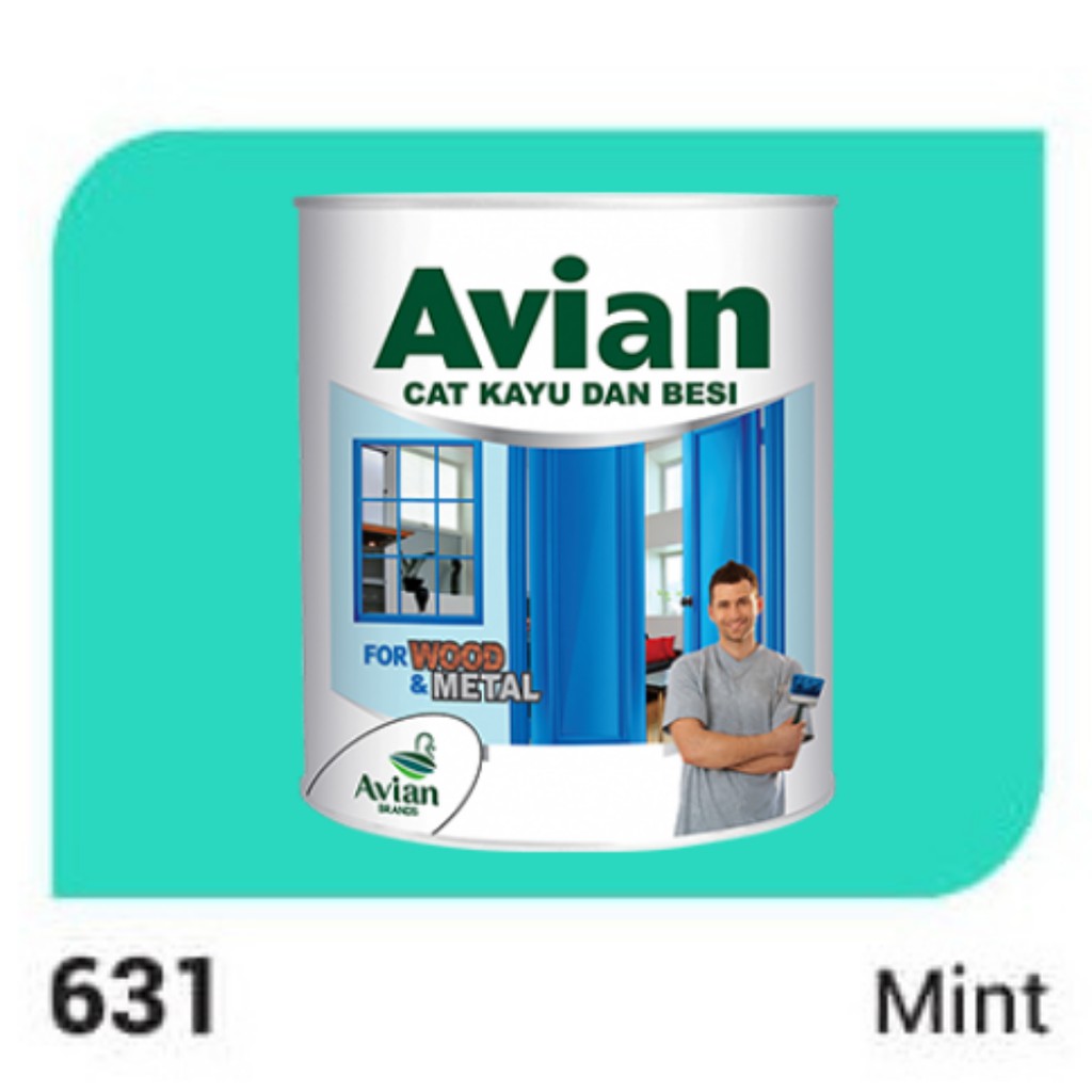 Jual avian synthetic 631 mint 500cc /cat kayu besi | Shopee Indonesia