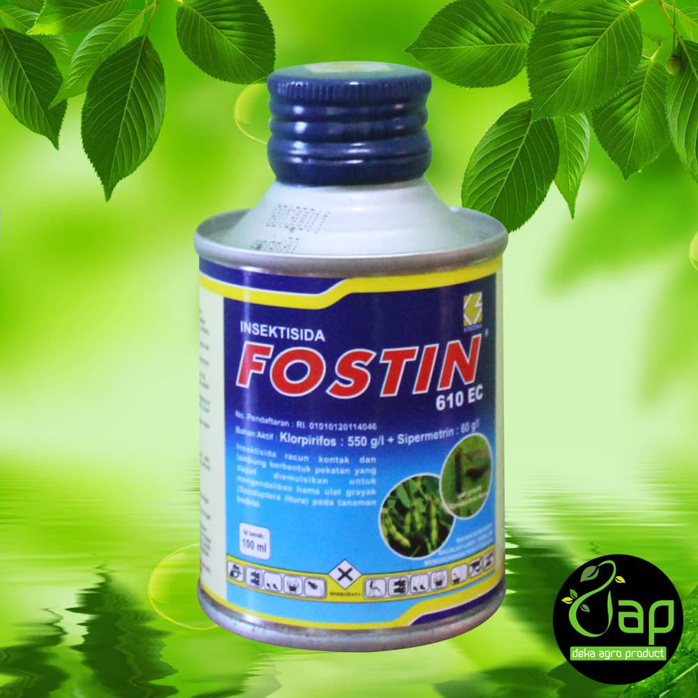 Jual INSEKTISIDA FOSTIN 610EC 100 ML dobel bahan aktif pembasmi ulat ...