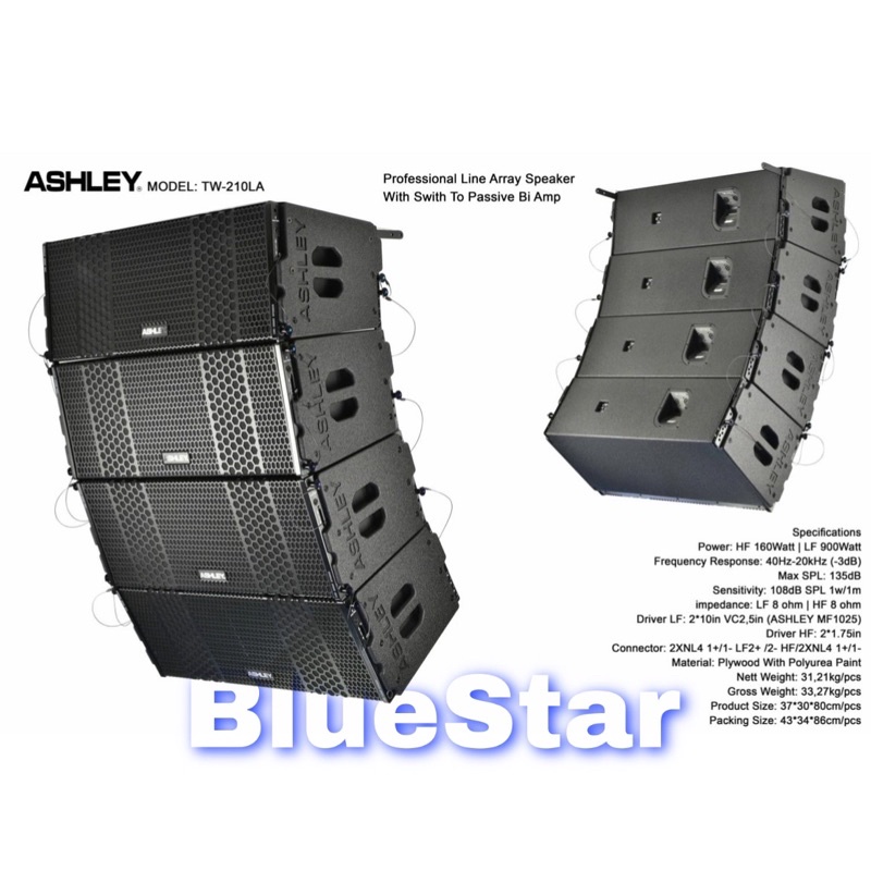 Jual Speaker Line Array Ashley TW 210 LA Original Passive Array TW ...
