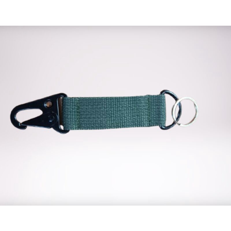 Jual Keychain Webbing Simpel Minimalis Warna Hitam Gantungan Kunci ...