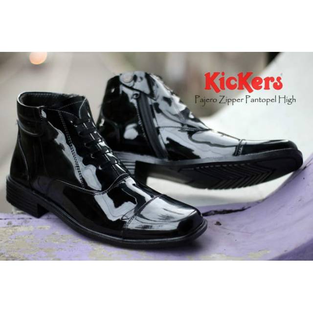 Jual Sepatu Kilap Pantofel Security Satpam Sepatu Pdh Tali Mati Polri ...