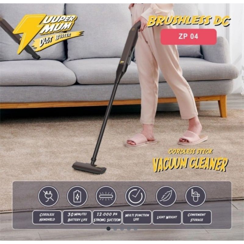 Jual Zuupermum Vacuum Cleaner Cordless zp 04 / Vacum Cleaner | Shopee ...