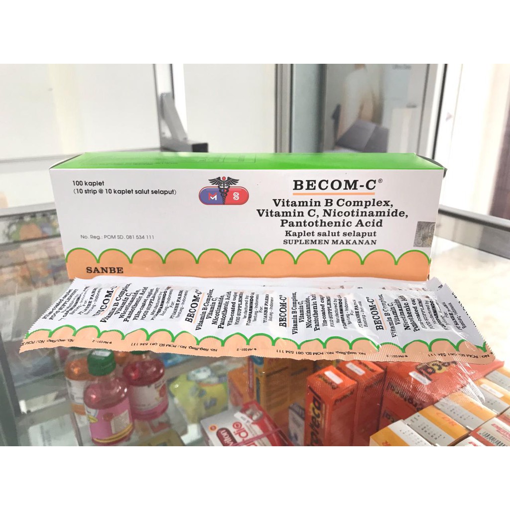 Jual Becomc/ Becom C/ vitamin c 500mg/ multivitamin mineral | Shopee ...