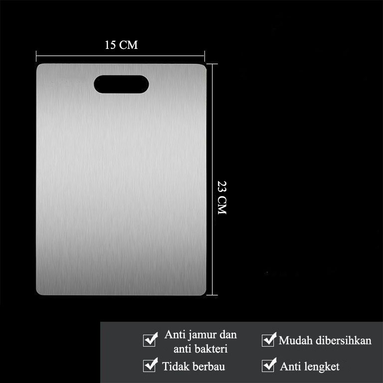 Jual Talenan Stainless 304 Anti Karat Chopping Board Stainless Steel ...