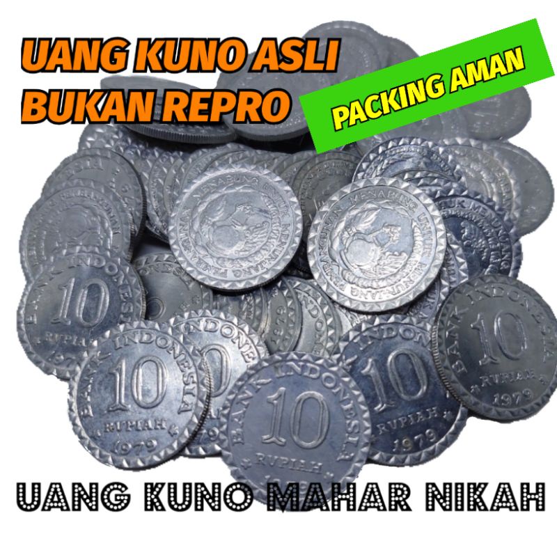 Jual Koin Kuno 10 Rupiah Tabanas Tahun 1979 Original Kinclong Koin Mahar Nikah Rp10 | Shopee ...