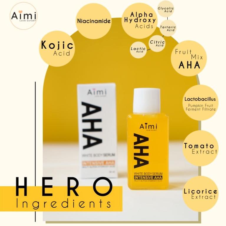 Jual Mimi Aha Bpom Aimi Aha White Body Serum Intensive Aha Multi Alpha ...