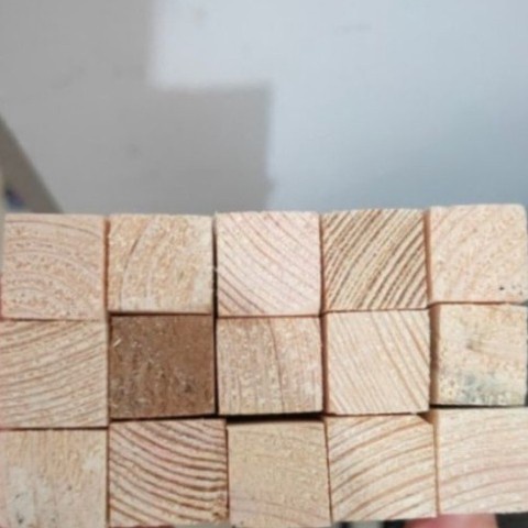 Jual List Kayu Pinus 2x2 cm Panjang 100cm Isi 10 Batang Kayu ...