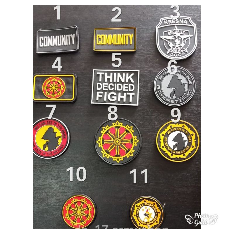 Jual Patch rubber badge sticker intel kresna cakra community | Shopee ...