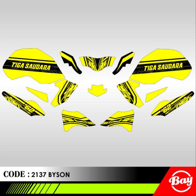 Jual decal/stiker motor byson fullbody desain sendiri/bebas | Shopee ...