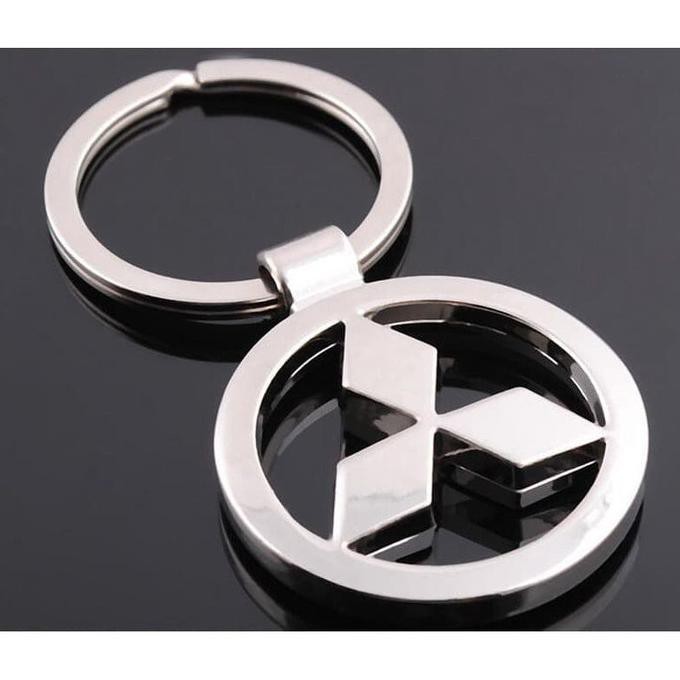 Jual Keychain Gantungan Kunci Mobil Logo Mitsubishi Stainless Steel ...