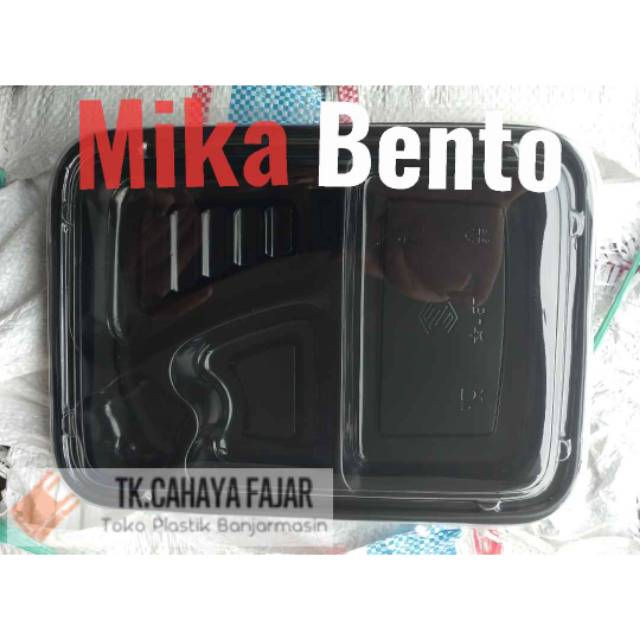 Jual Mika Bento Hitam Box Makan Bento Isi 50 Banjarmasin | Shopee Indonesia