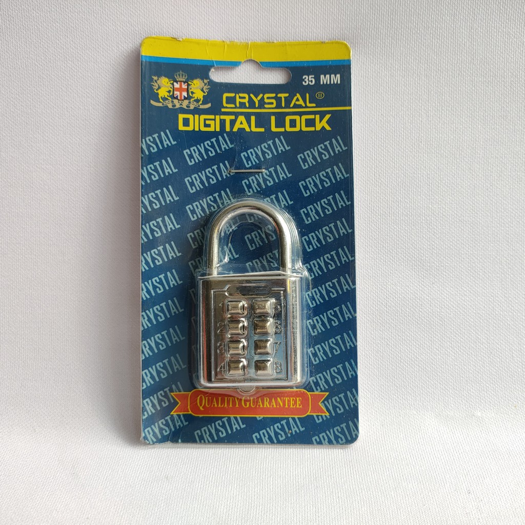 Jual Crystal Digital Lock Gembok Pin Angka 35mm | Shopee Indonesia