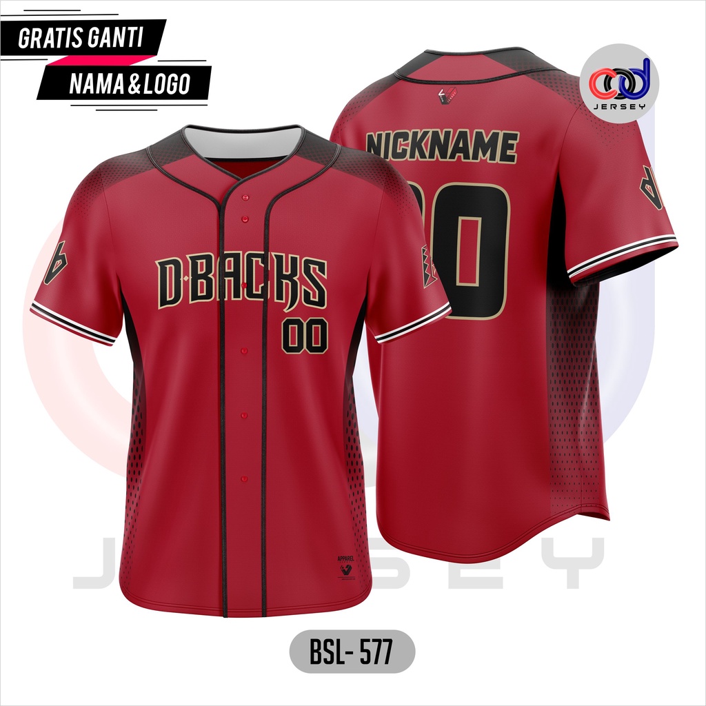 Jual Jersey Baseball Baju Baseball Pria/Wanita Desain 3D Team Brewers ...