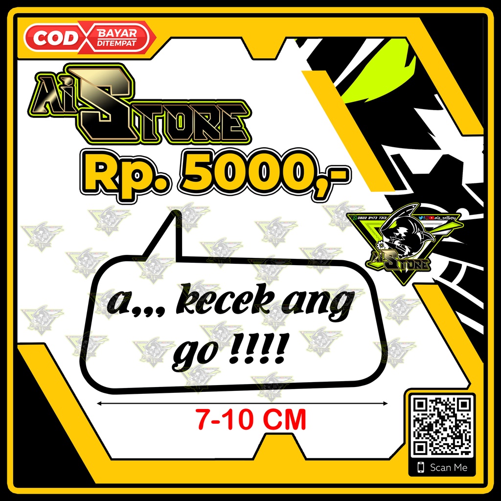 Jual Stiker A kecek ang go | Shopee Indonesia