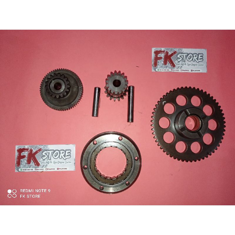 Jual gear gigi penghantar doble set dan one way tiger revo dan megapro ...