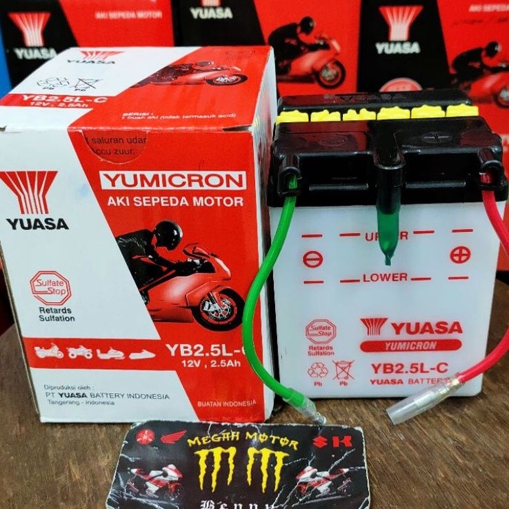 Jual Aki Accu Yuasa YB2.5L-C 12v 2.5Ah Buat RXS RXspesial YT Rubahan ...