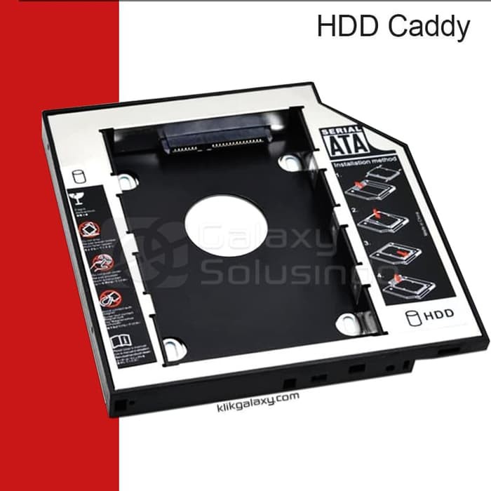 Jual HDD Caddy SATA 3 Second Hardisk Slot Laptop 12 7mm | Shopee Indonesia