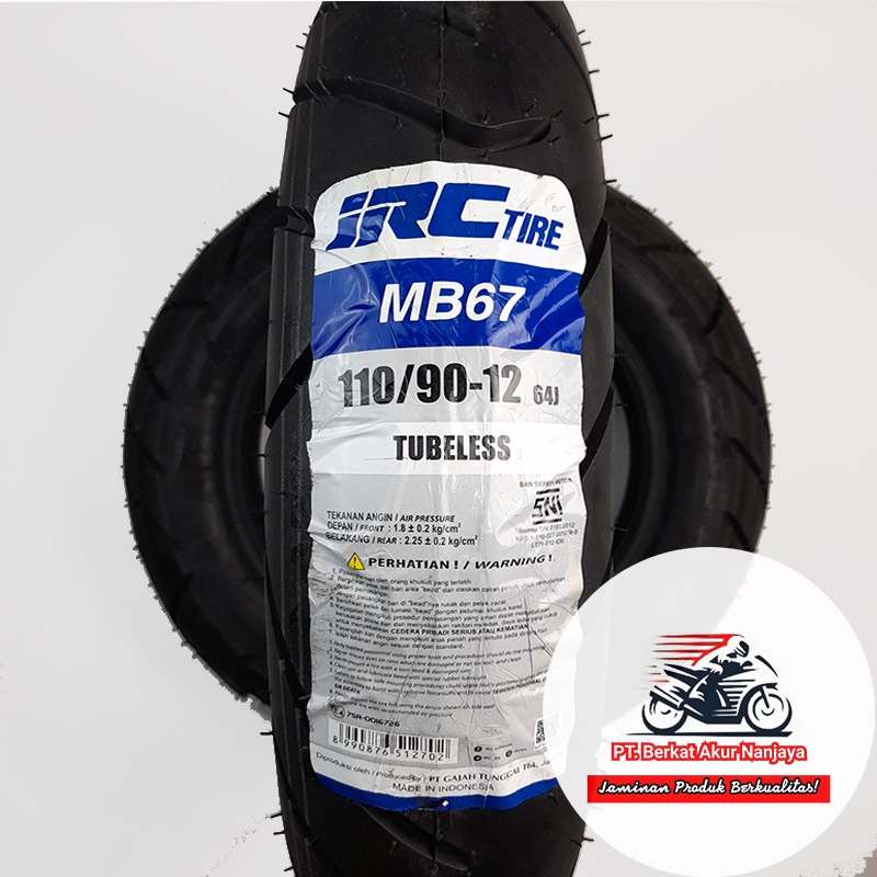 Jual IRC MB67 110/90-12 Ban Belakang Scoopy New Freego Tubeless BONUS Pentil | Shopee Indonesia
