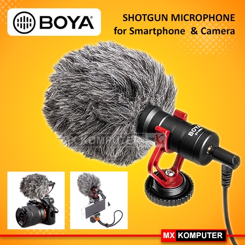 Jual BOYA BY-MM1 Shotgun Video Mic Microphone for Camera Smartphone ...