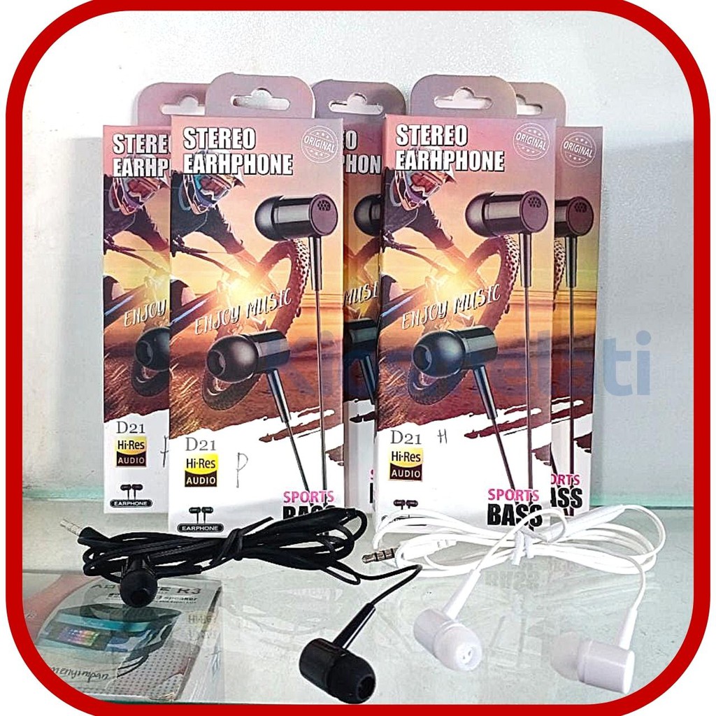 Jual Headset murah oppo Henset bass kualitas bagus Mic Universal handsfree toples Headset bass ...