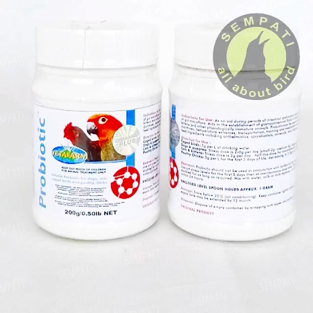Jual SEMPATI VITAMIN BURUNG PROBIOTIC VETAFARM 200 GRAM SUPLEMENT DAYA ...