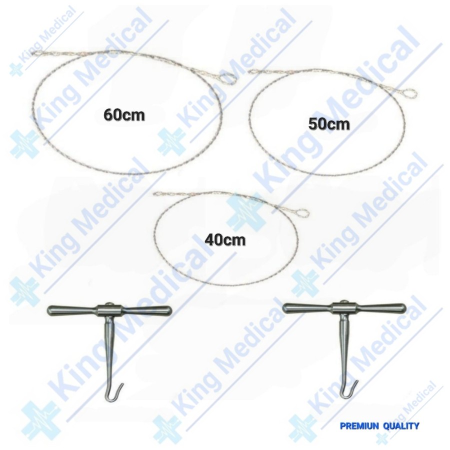 Jual Gigli Saw Set (2 Handle + 3 Wire : 40cm, 50cm, 60cm) Premium ...