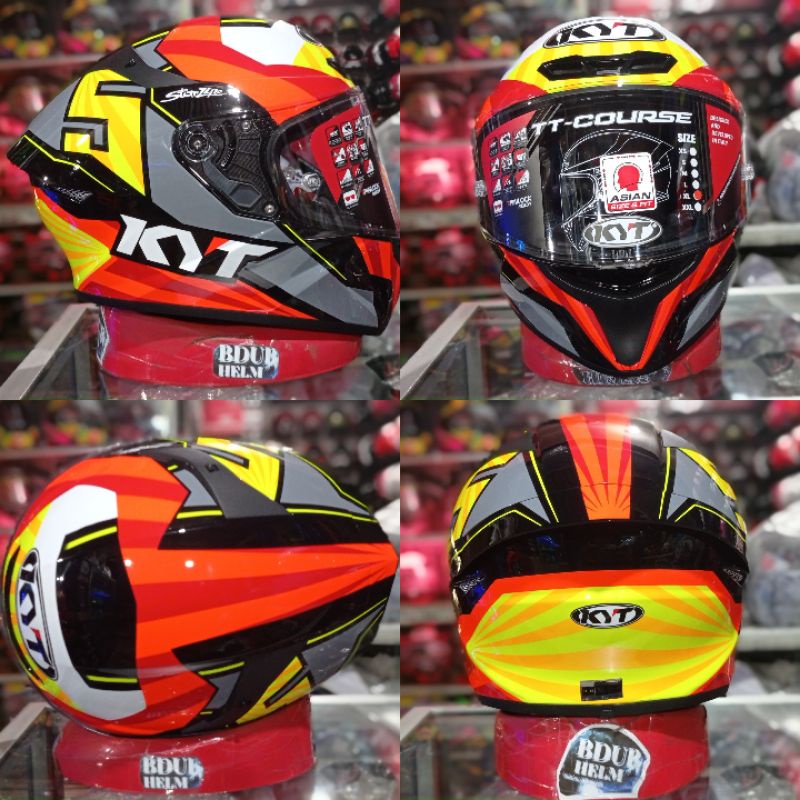 Jual HELM KYT TT-CORSE MOTIF NEW JAUME MASIA PAKET GANTENG 100% ORIGINAL SNI-DOT | Shopee Indonesia